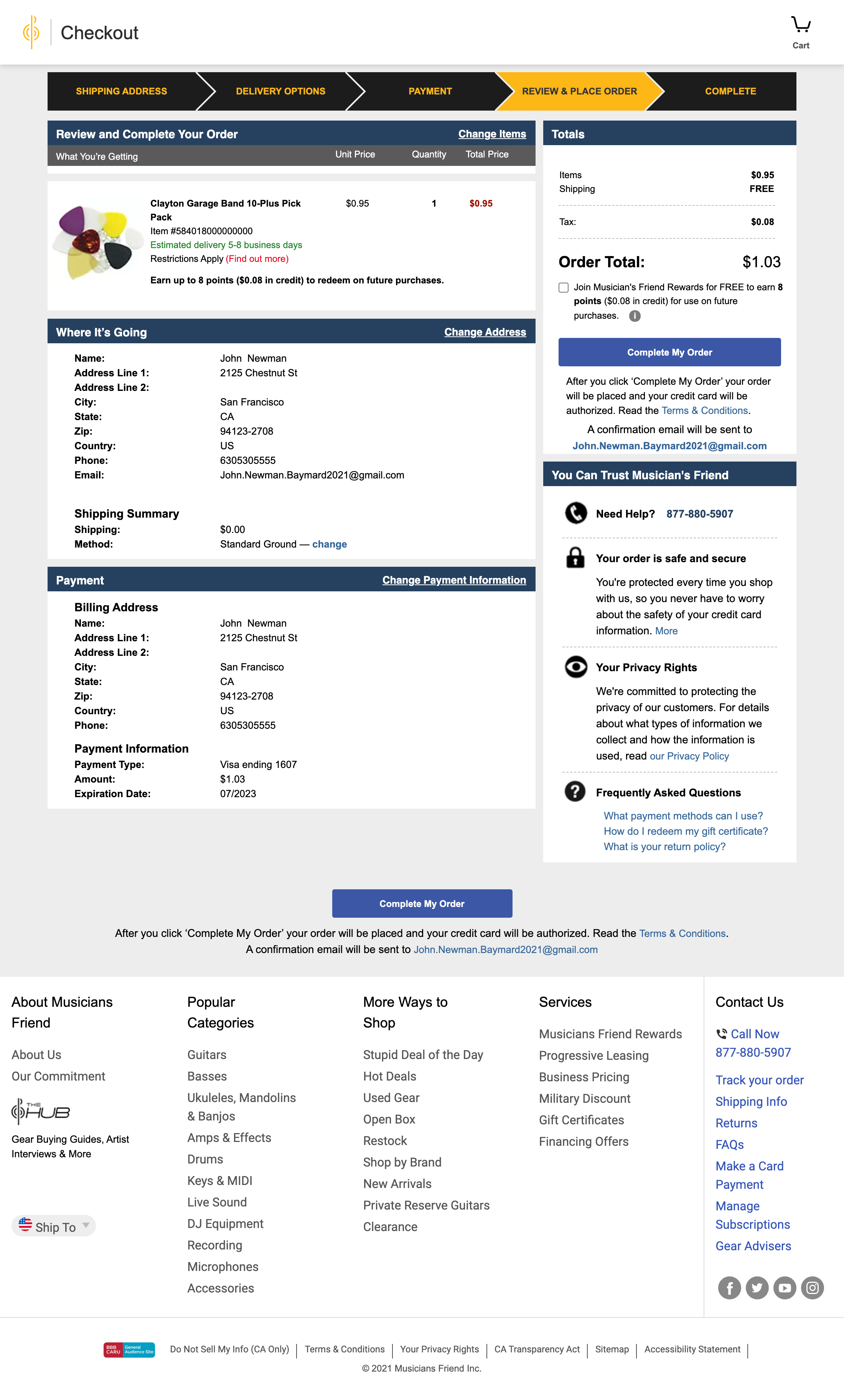 444 ‘Review Order’ Design Examples – Baymard Institute