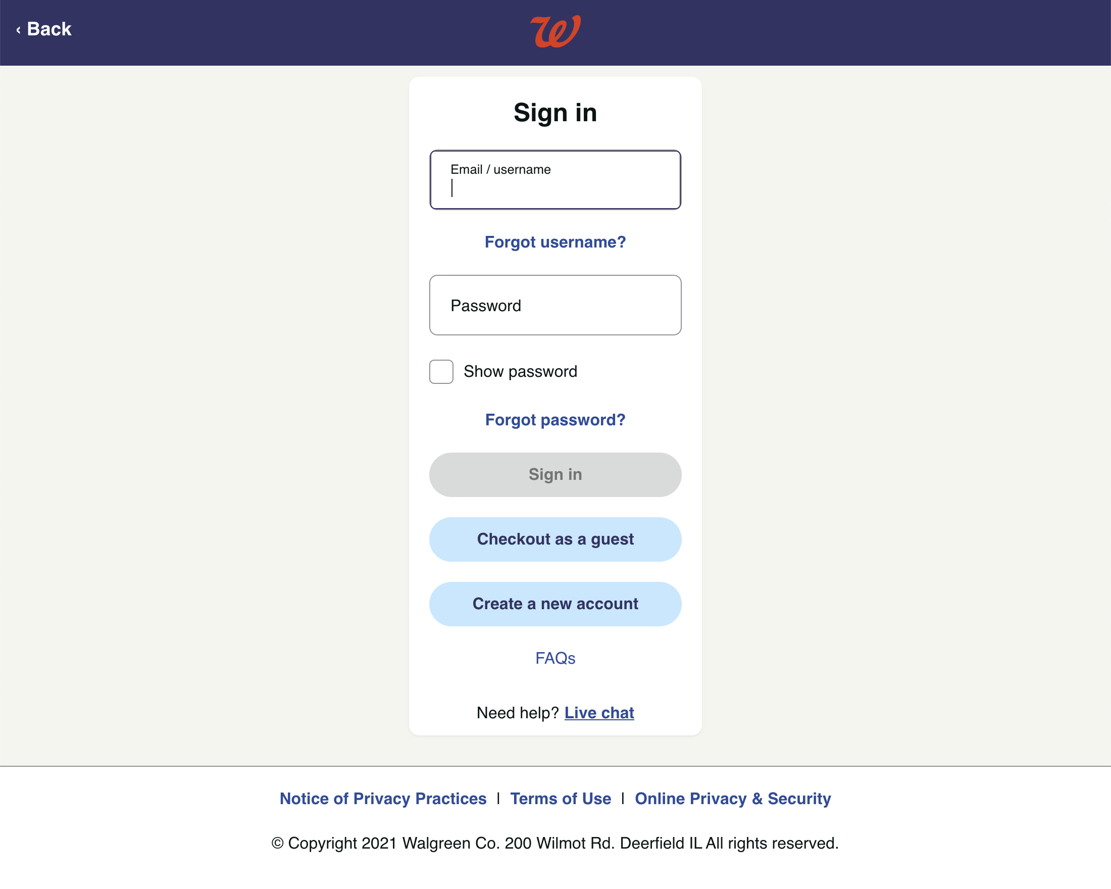 Walgreens’ Account Selection – 224 of 688 Account Selection Examples ...