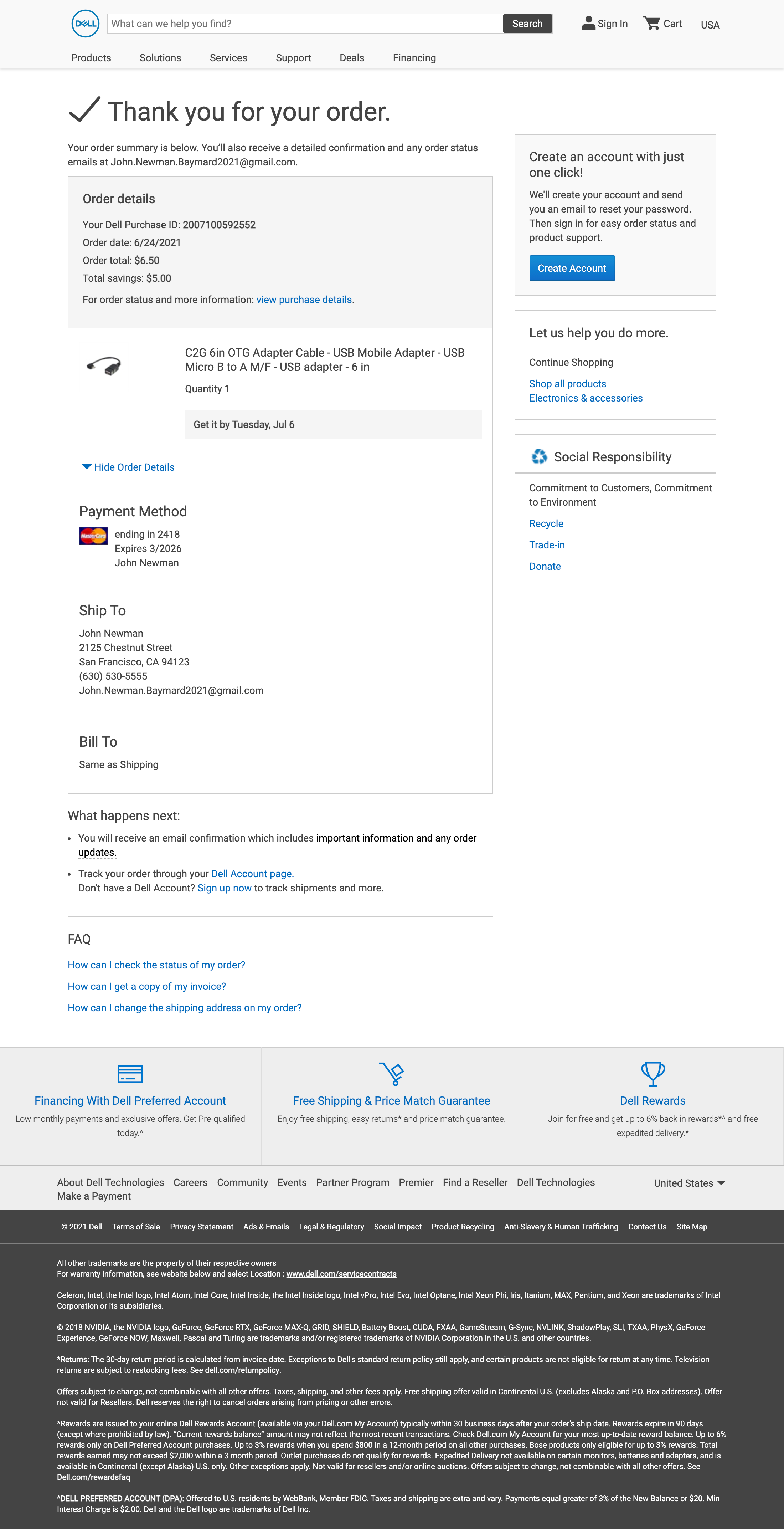 384 ‘Receipt / Order Confirmation’ Design Examples – Baymard Institute
