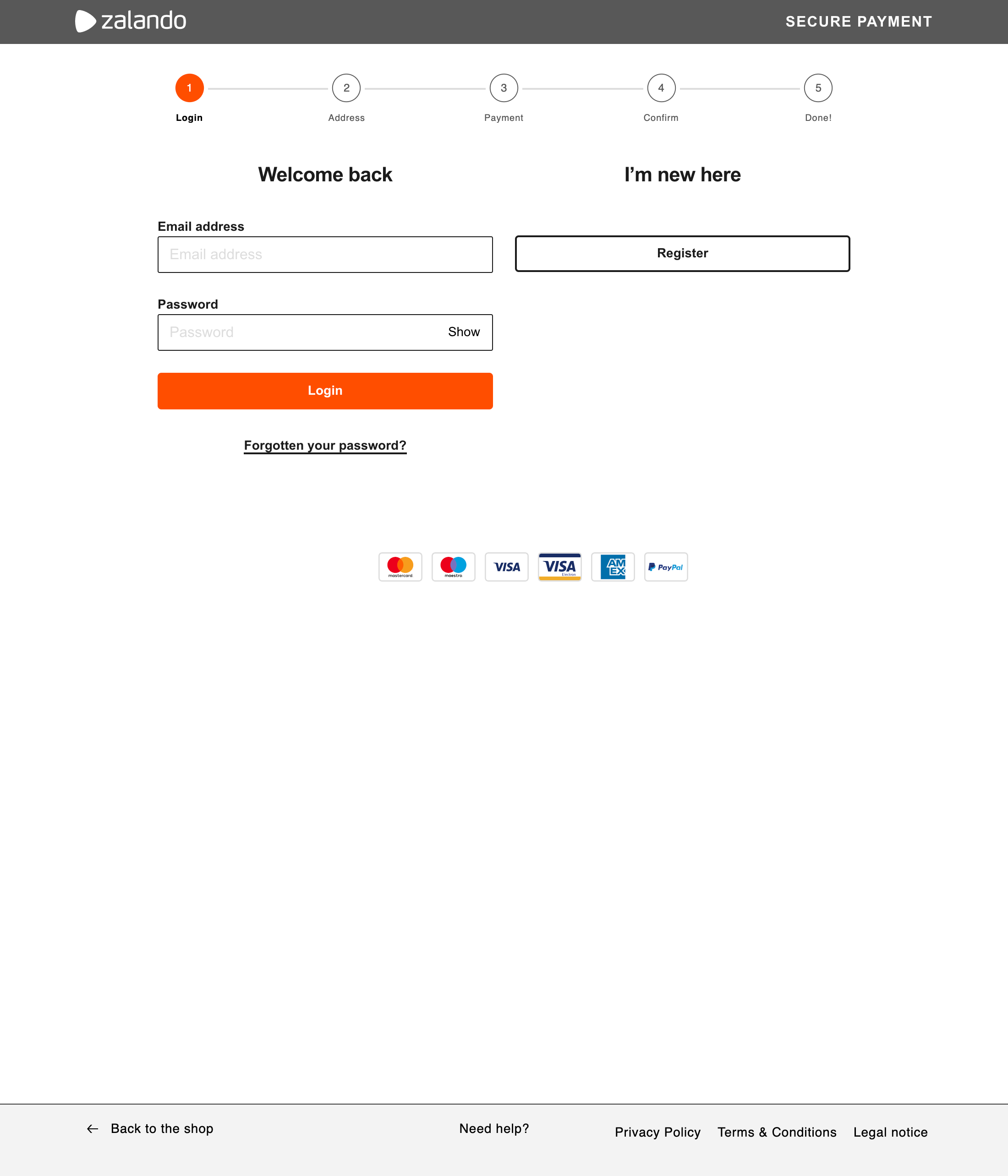 579 ‘Account Selection’ Design Examples – Baymard Institute