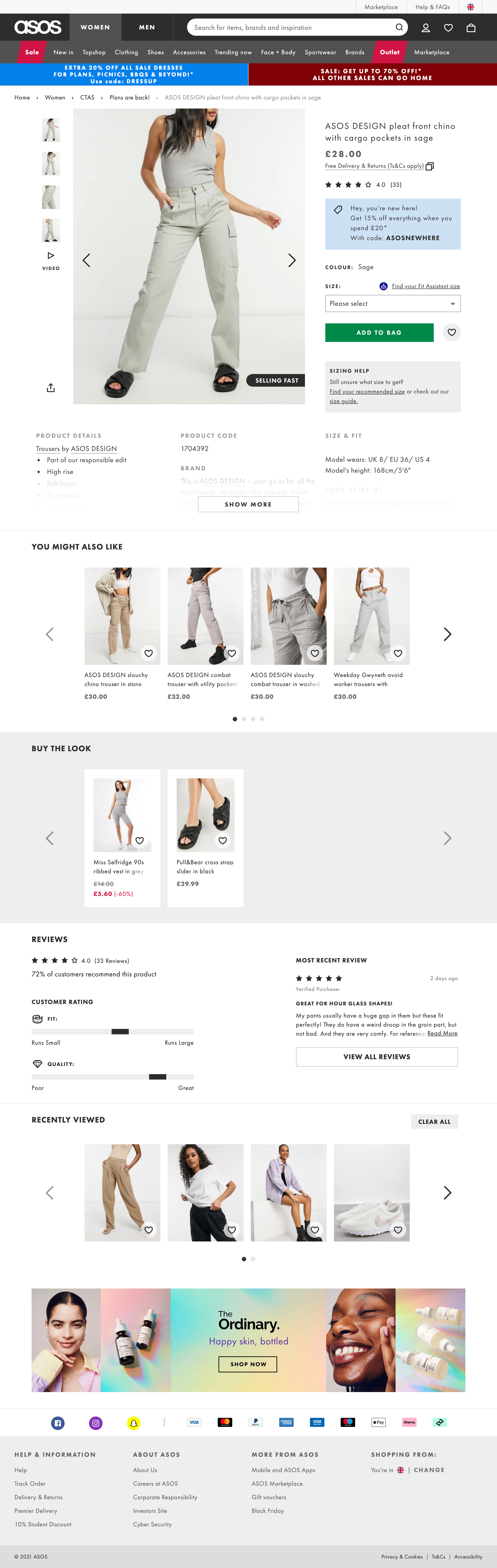 ASOS’ E-Commerce UX Case Study – Baymard Institute