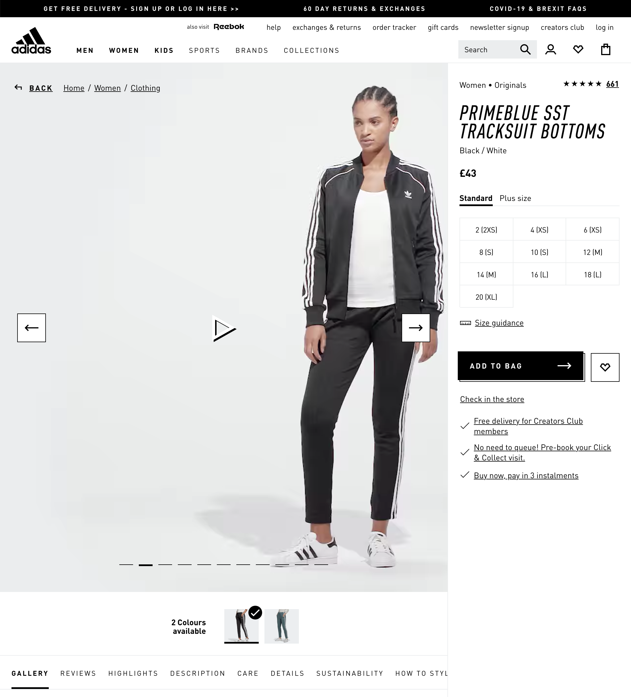 Adidas’ E-Commerce UX Case Study – Baymard Institute