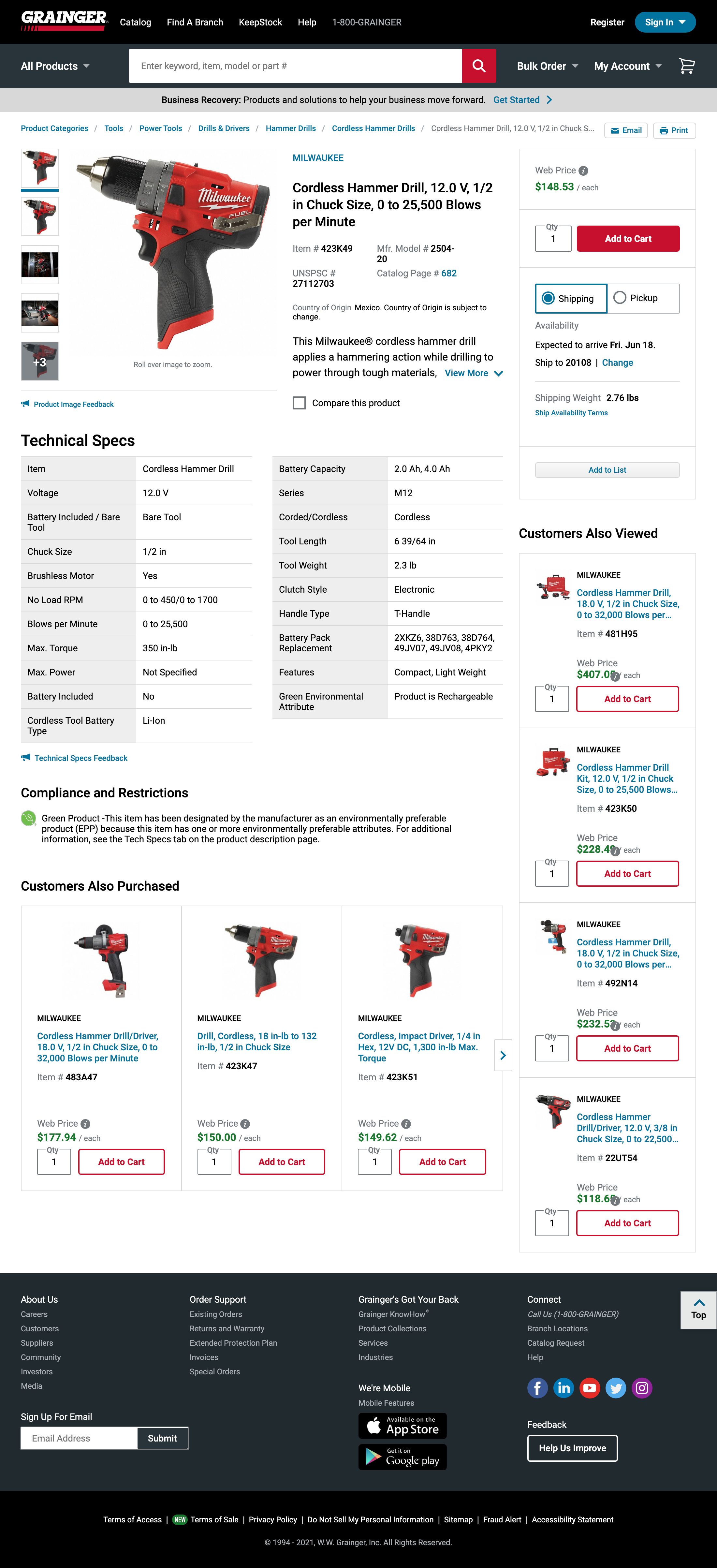 Grainger’s E-Commerce UX Case Study – Baymard Institute