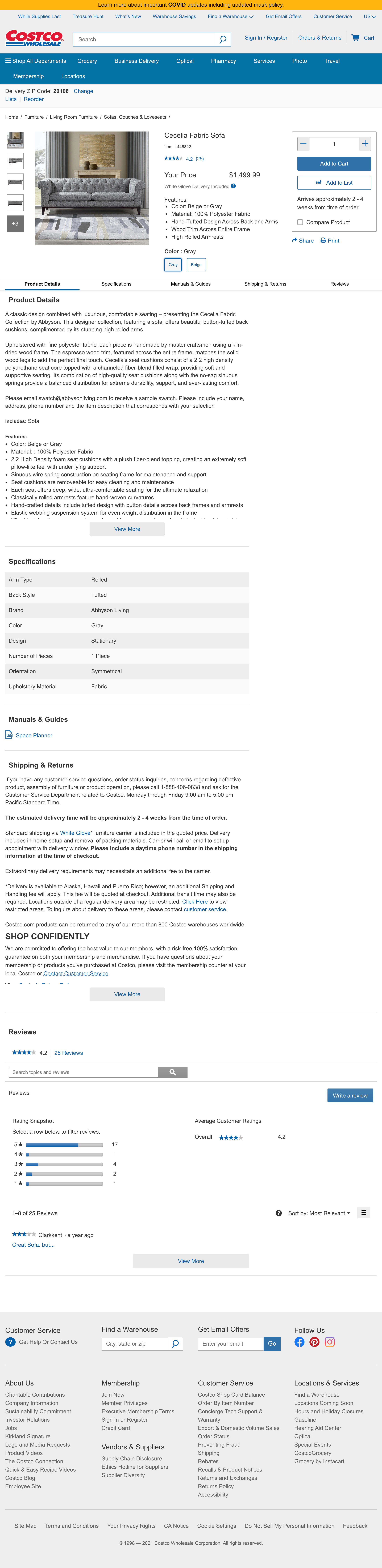 Costco’s E-Commerce UX Case Study – Baymard Institute