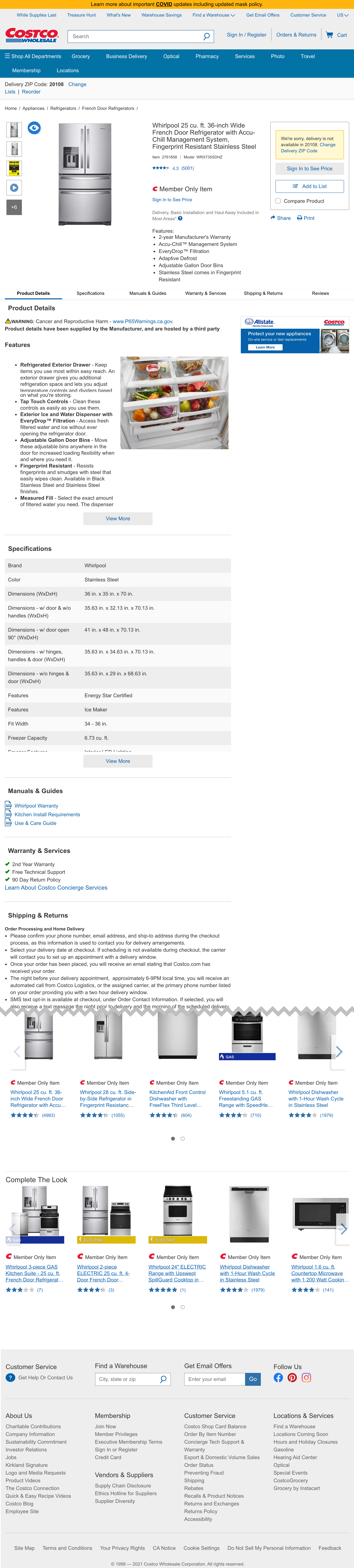 Costco’s E-Commerce UX Case Study – Baymard Institute