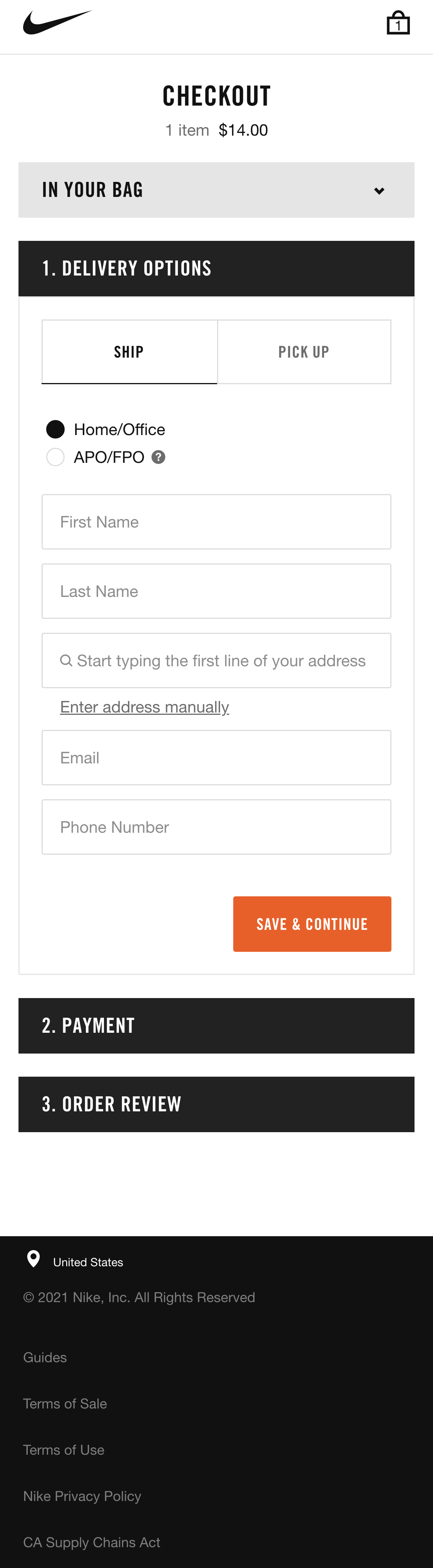 593 ‘Shipping Address’ Design Examples – Baymard Institute