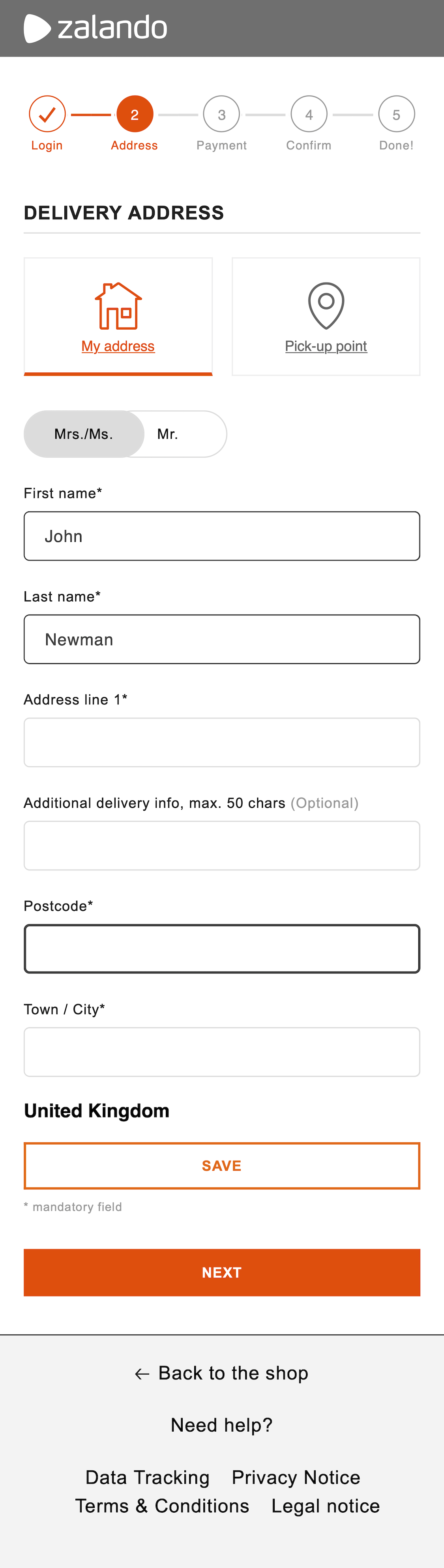 593 ‘Shipping Address’ Design Examples – Baymard Institute