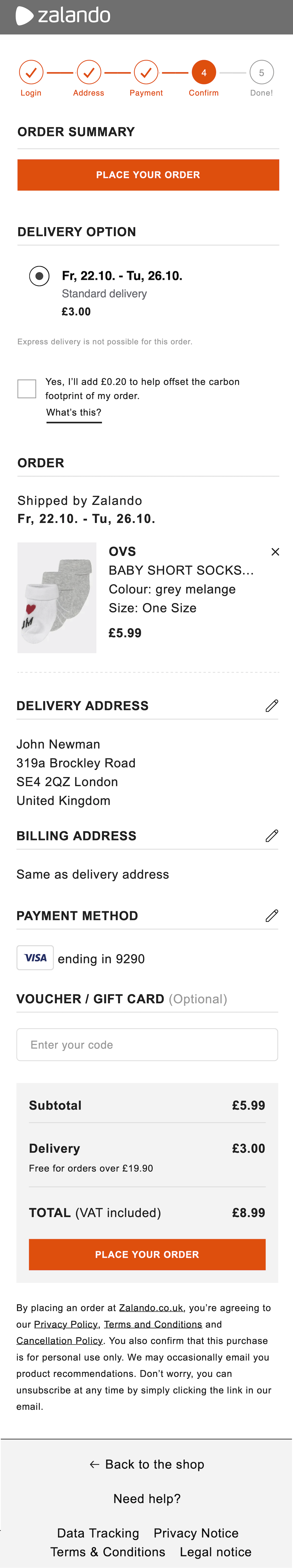 480 ‘Review Order’ Design Examples – Baymard Institute