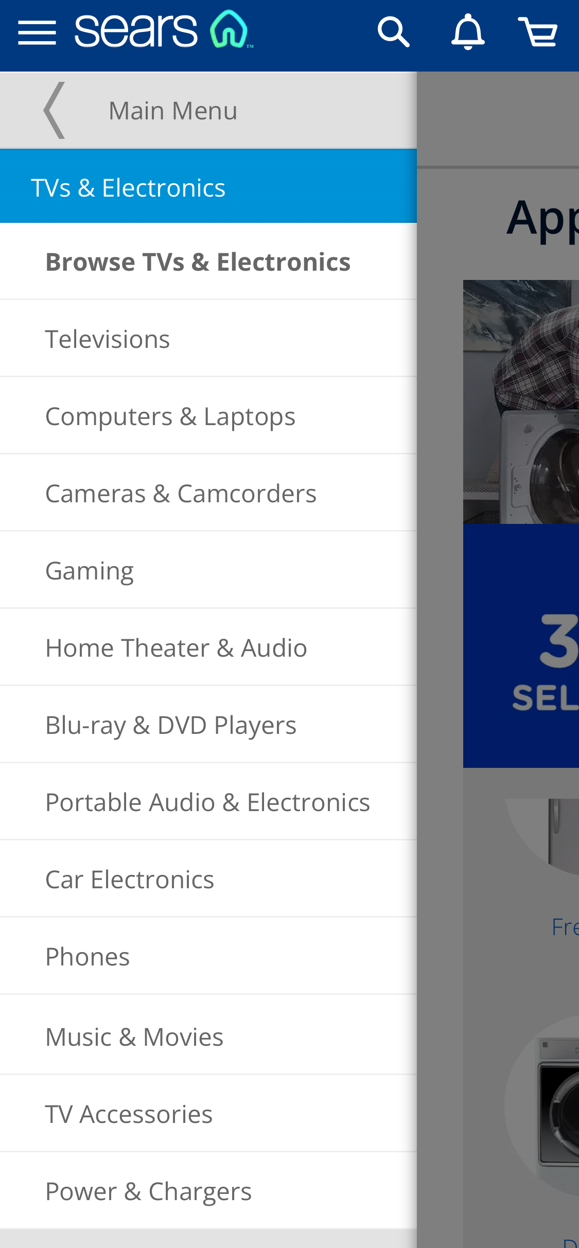 408 Mobile ‘Navigation Menu’ Examples – Baymard Institute