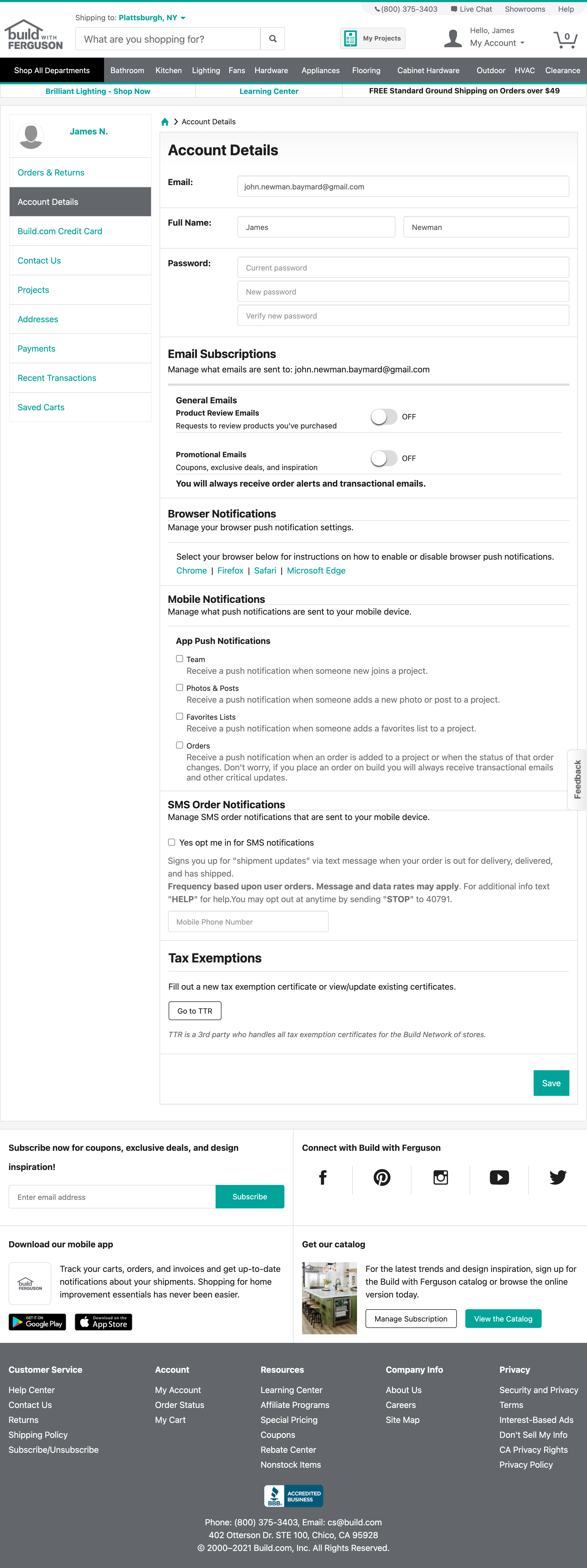 186 ‘Account Dashboard’ Design Examples – Baymard Institute