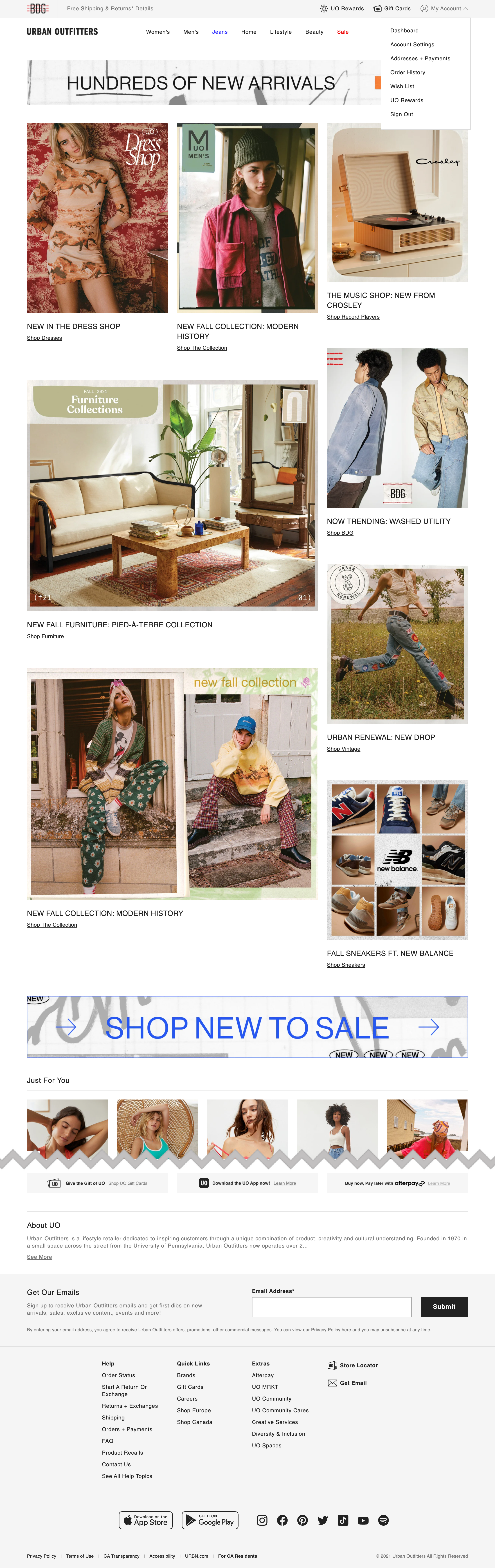 158 ‘‘My Account’ Drop-Down’ Design Examples – Baymard Institute