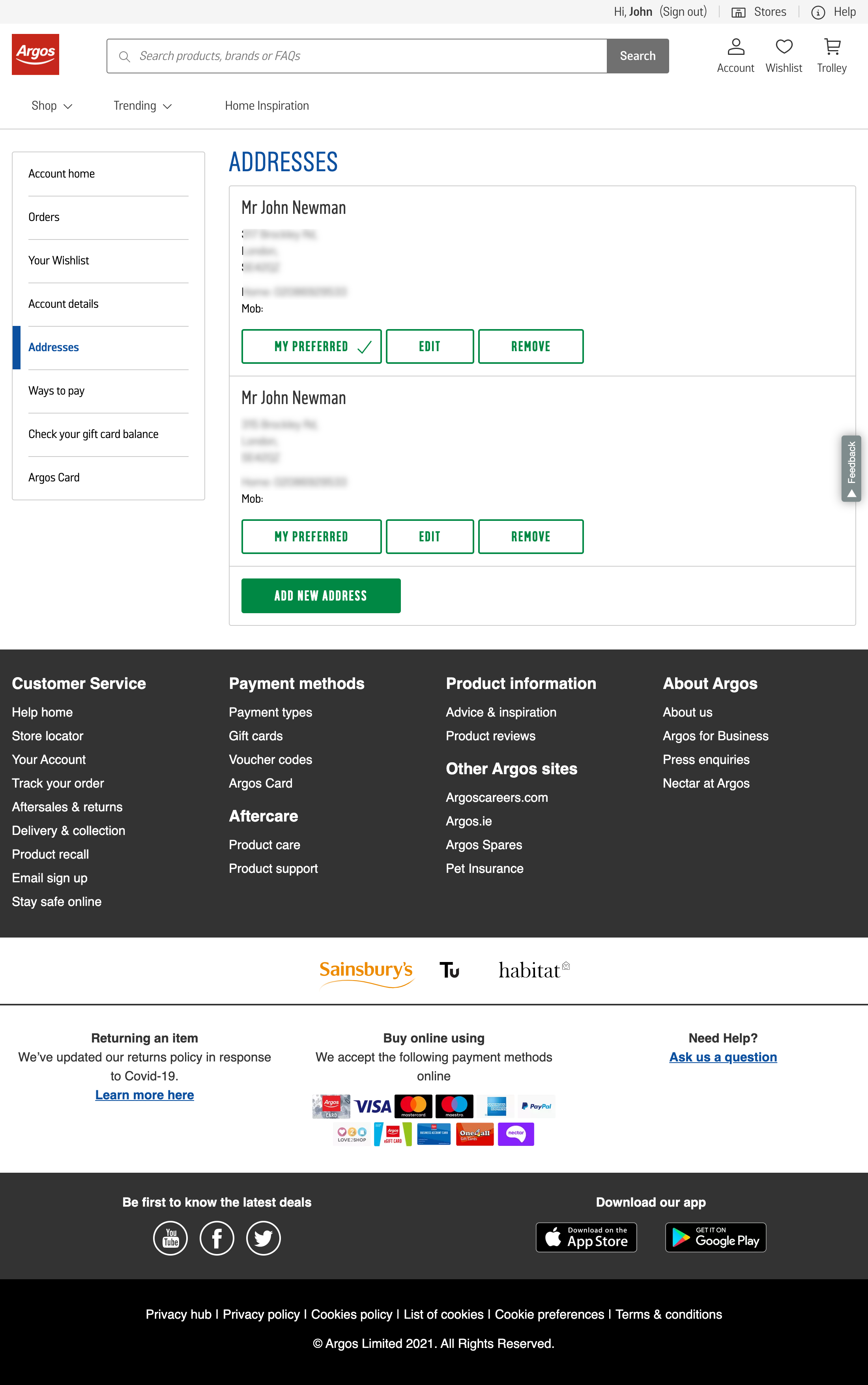 178 ‘Address Book’ Design Examples – Baymard Institute
