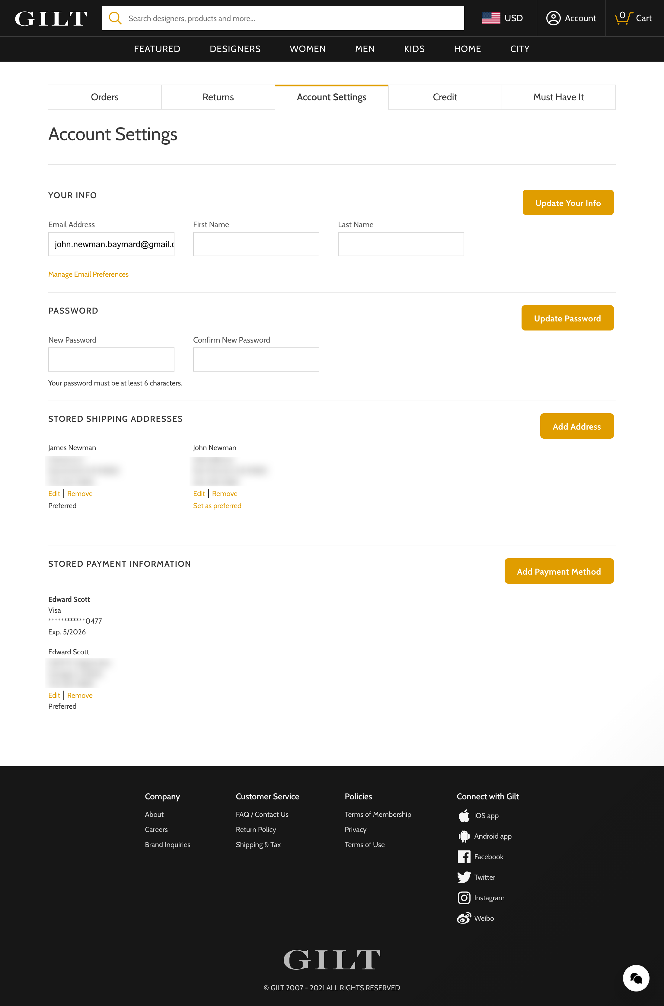 186 ‘Account Dashboard’ Design Examples – Baymard Institute