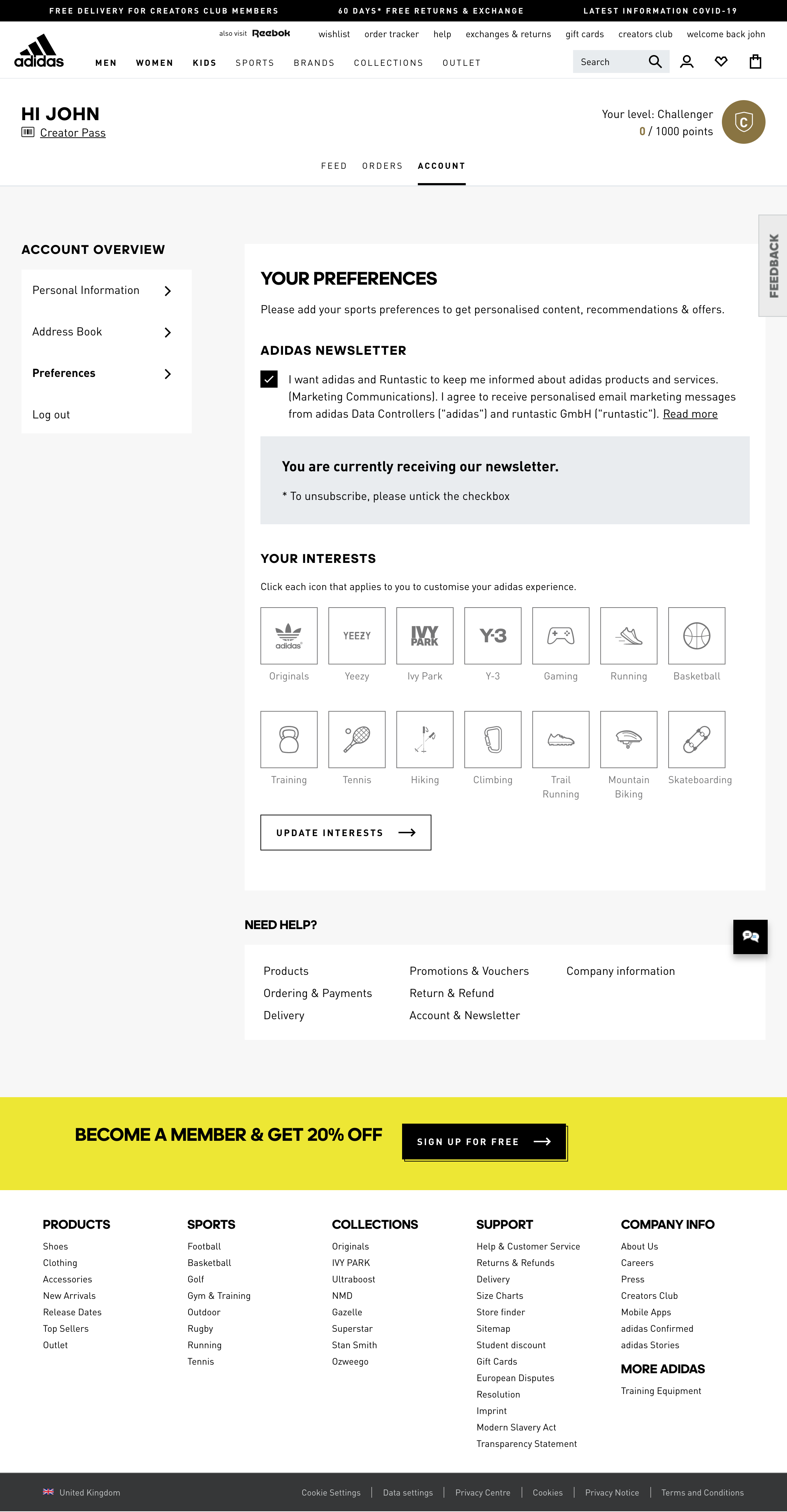 Adidas’ Newsletter Management – 246 of 340 Newsletter Management ...