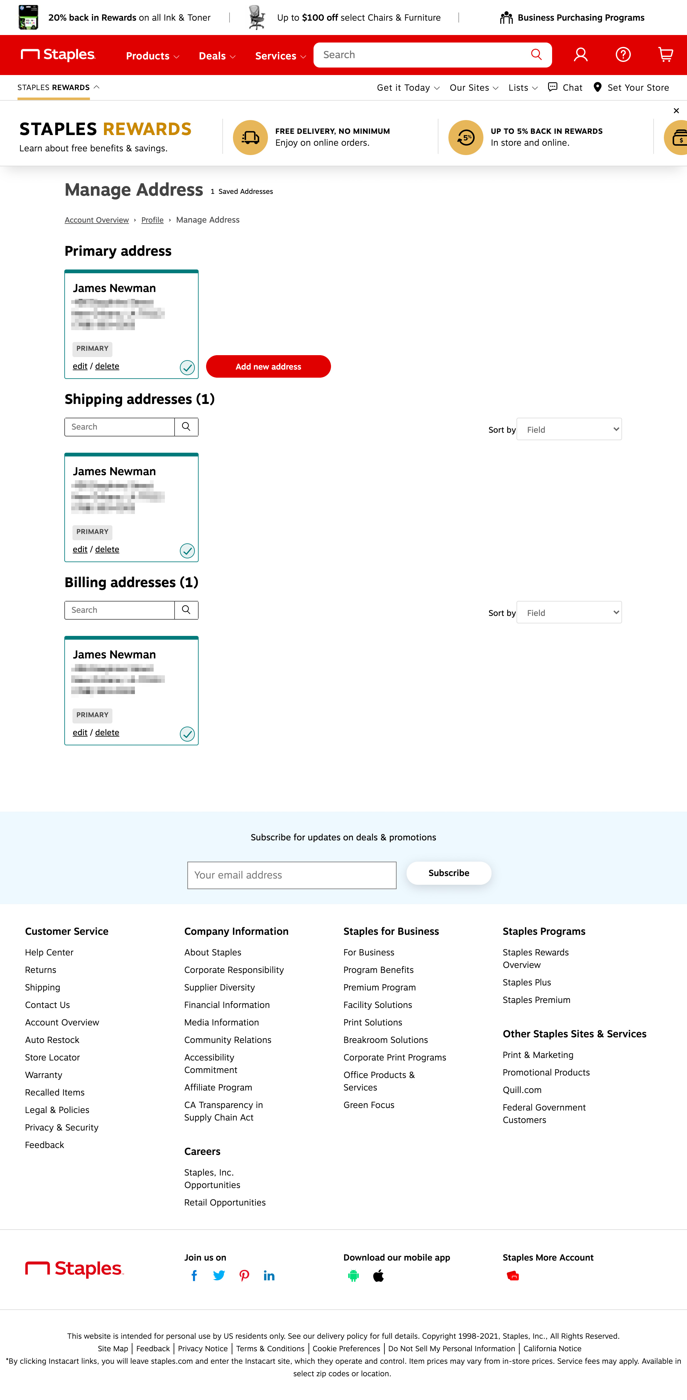 178 ‘Address Book’ Design Examples – Baymard Institute