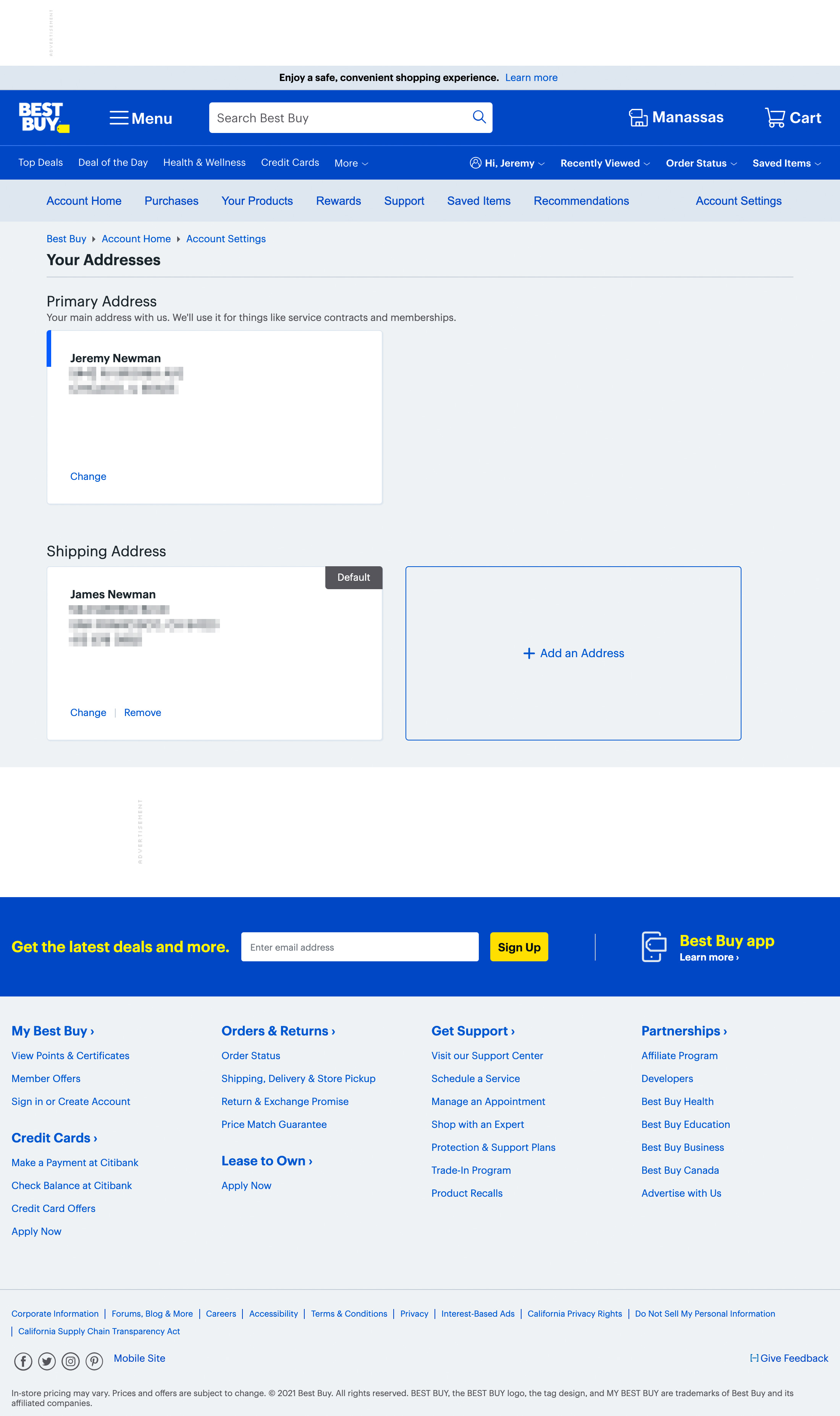 Best Buy’s Address Book – 329 of 428 Address Book Examples – Baymard ...