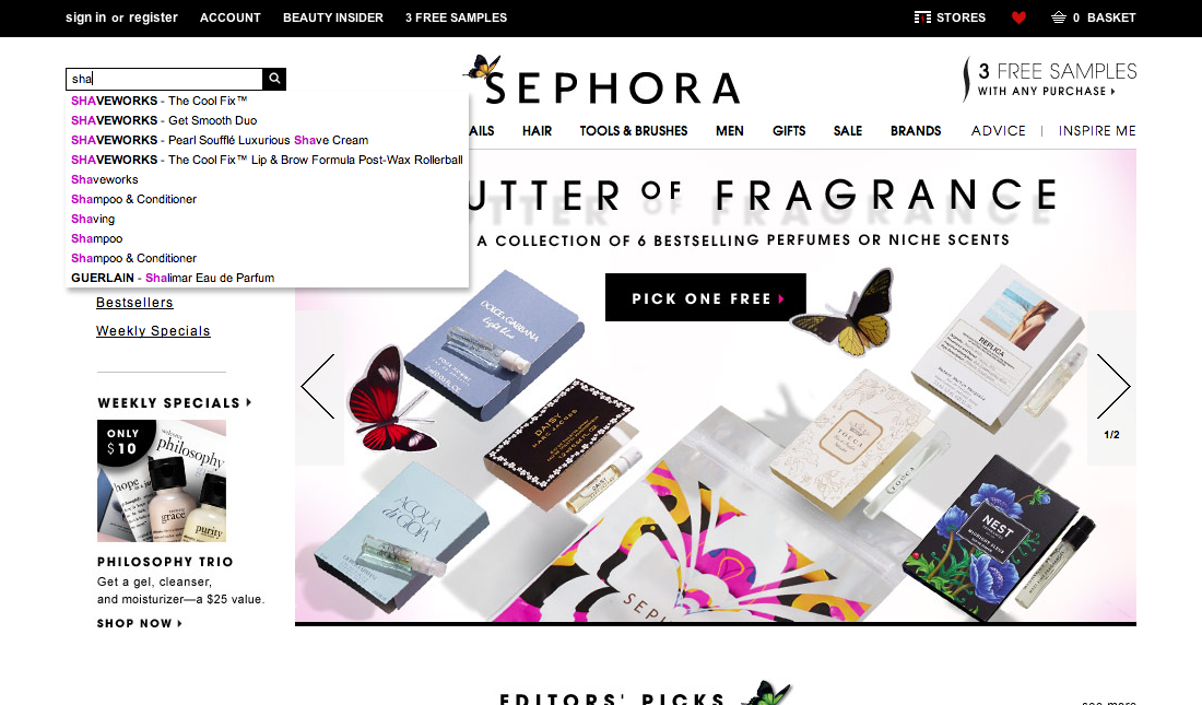 Sephora’s Autocomplete Suggestions – 672 of 760 Autocomplete ...
