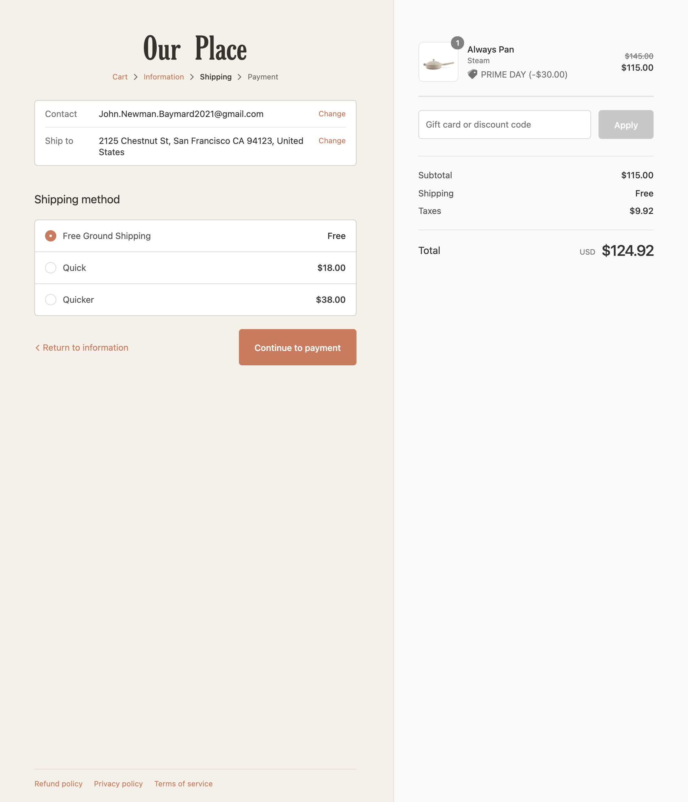 517 ‘Delivery & Shipping Methods’ Design Examples – Baymard Institute