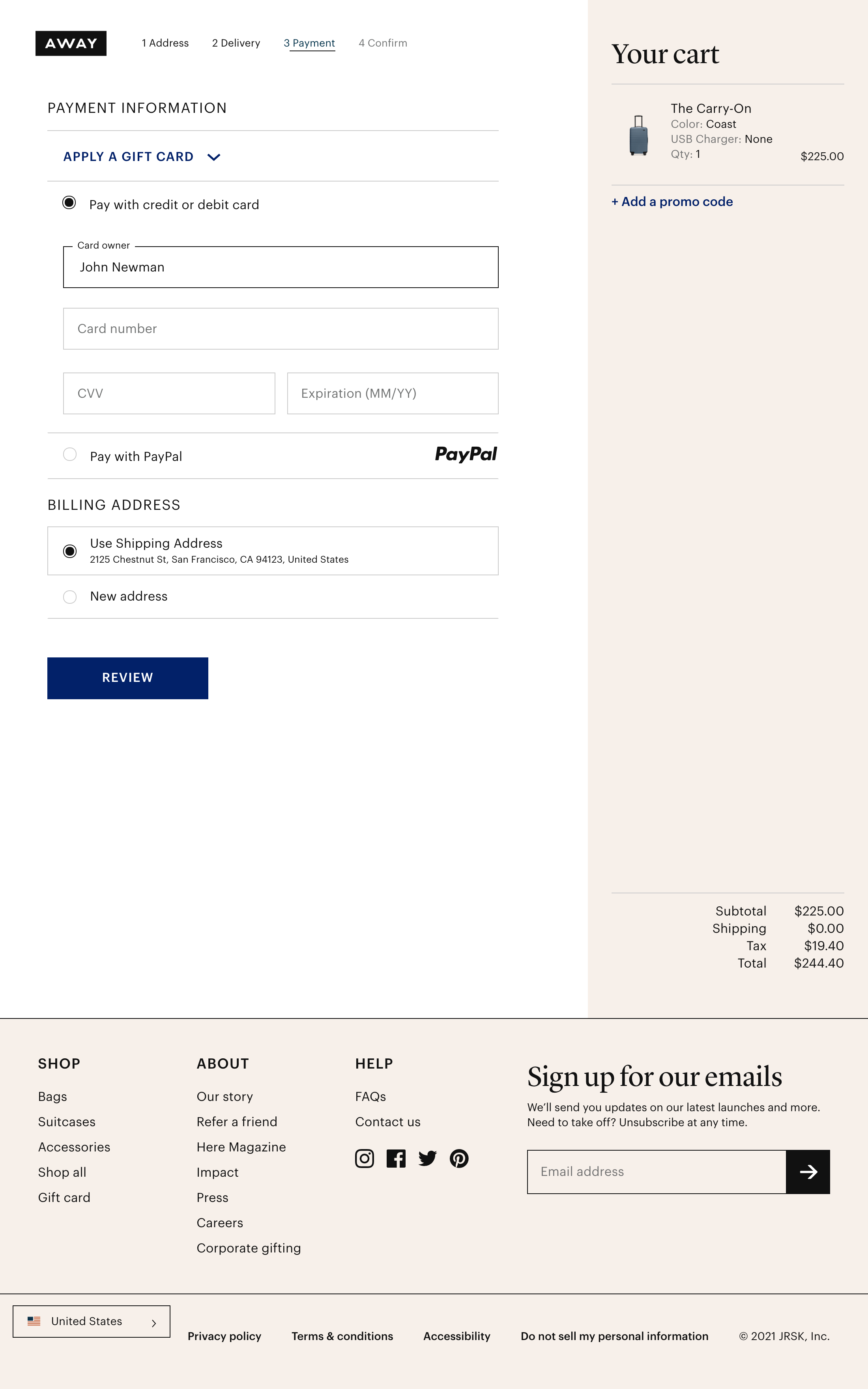 482 ‘Billing Address’ Design Examples – Baymard Institute