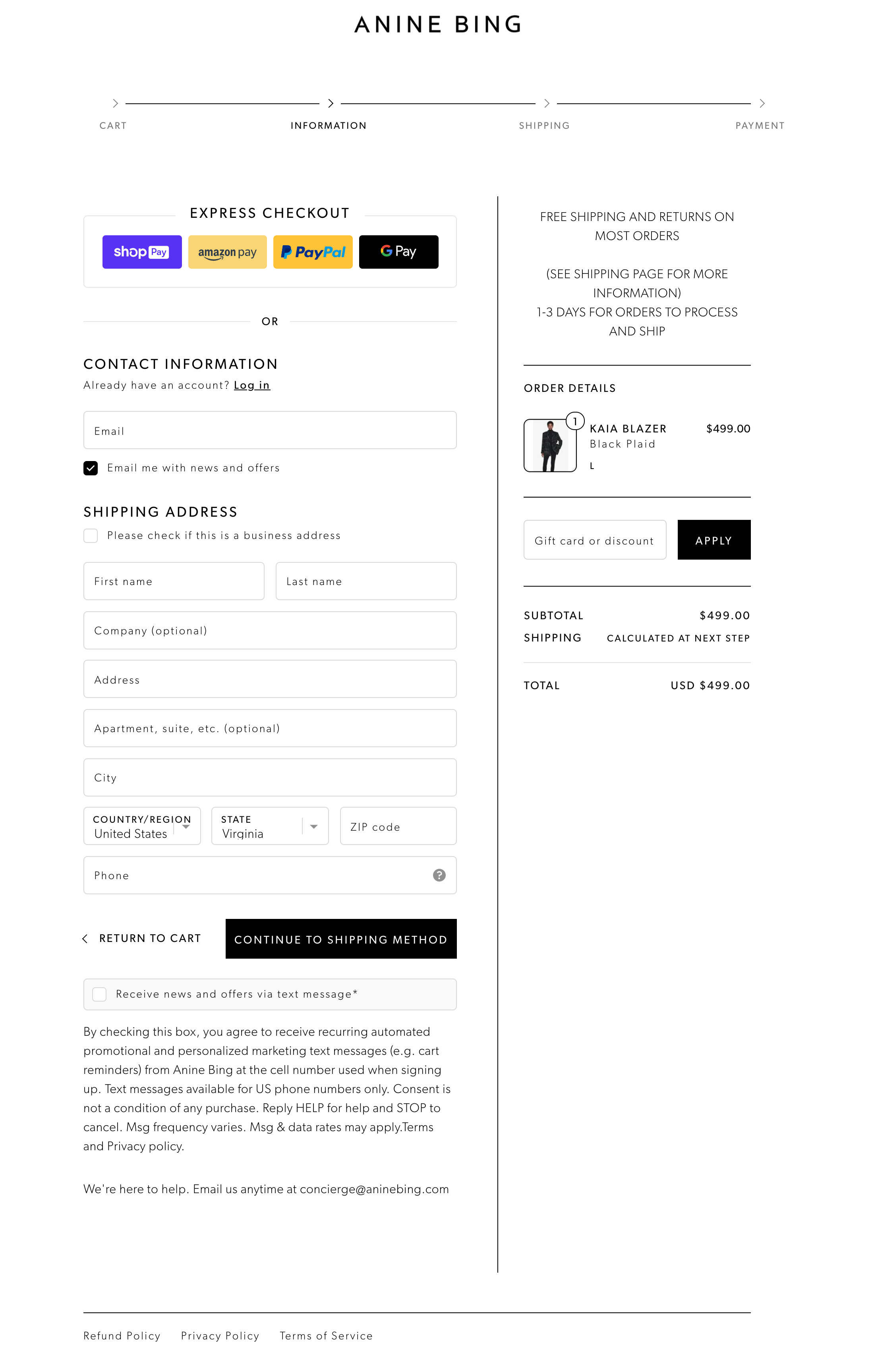 593 ‘Shipping Address’ Design Examples – Baymard Institute