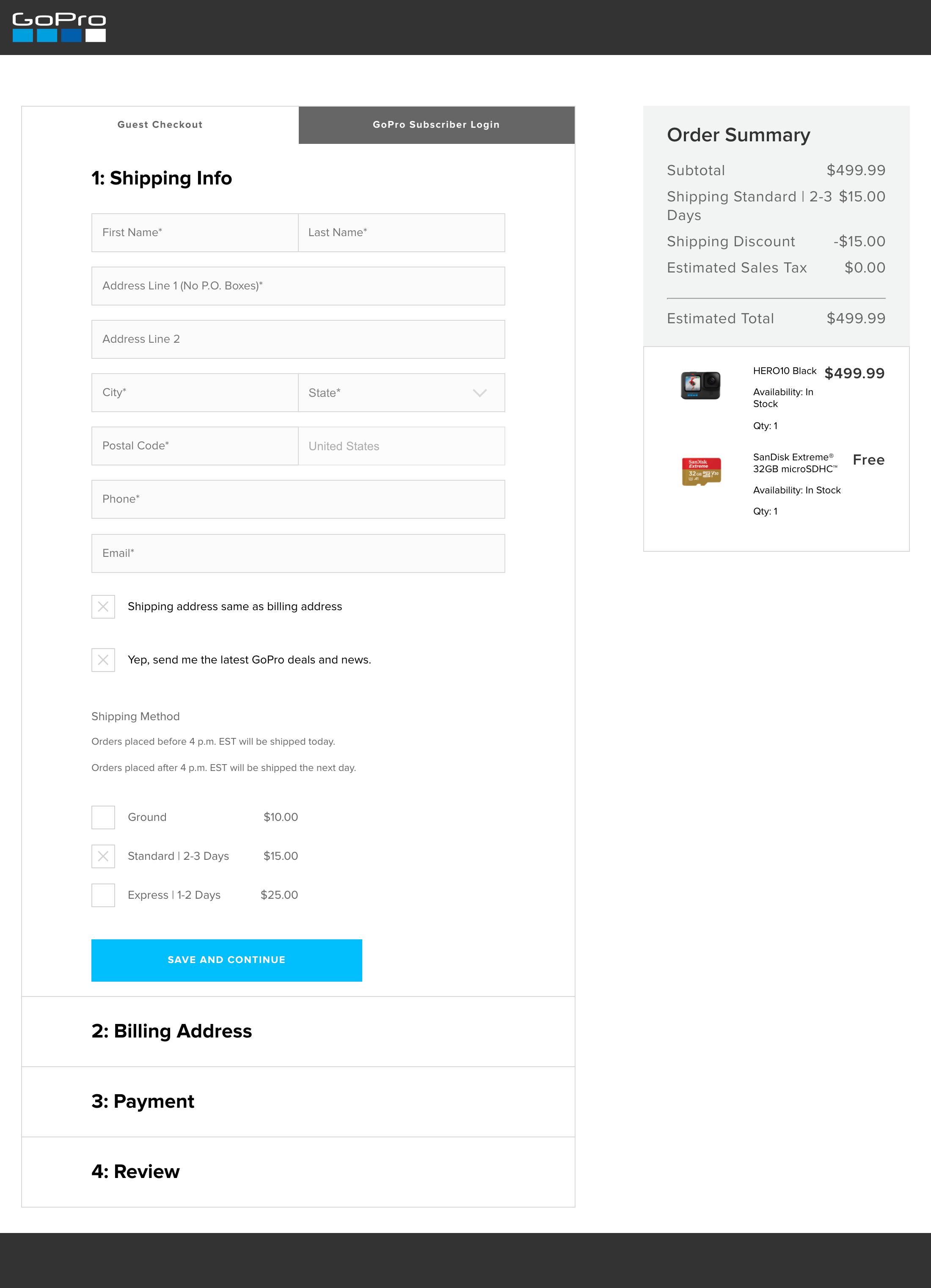 GoPro UX Case Study – Baymard Institute