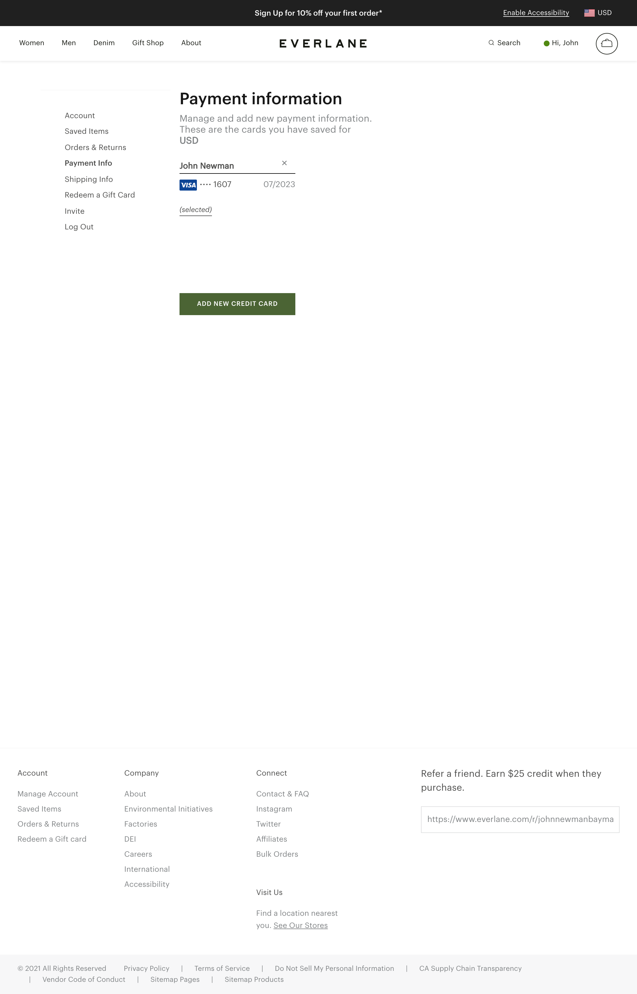 146 ‘Stored Credit Cards’ Design Examples – Baymard Institute