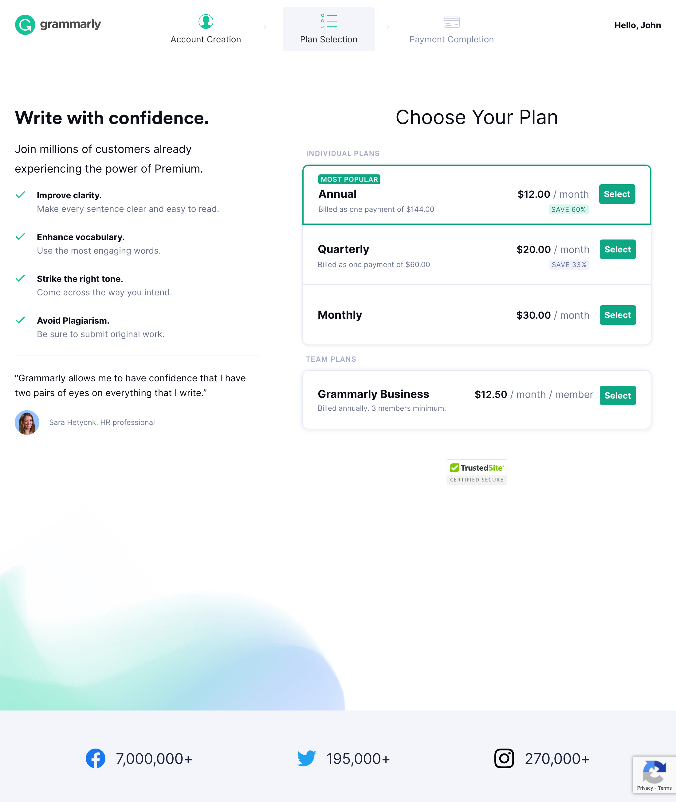 Grammarly’s E-Commerce UX Case Study – Baymard Institute
